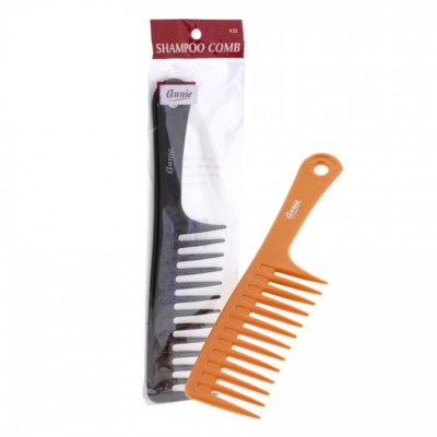 ANNIE SHAMPOO COMB WITH HANDLE #22 WIDE TOOTH YOU PICK COLOR! | eBay