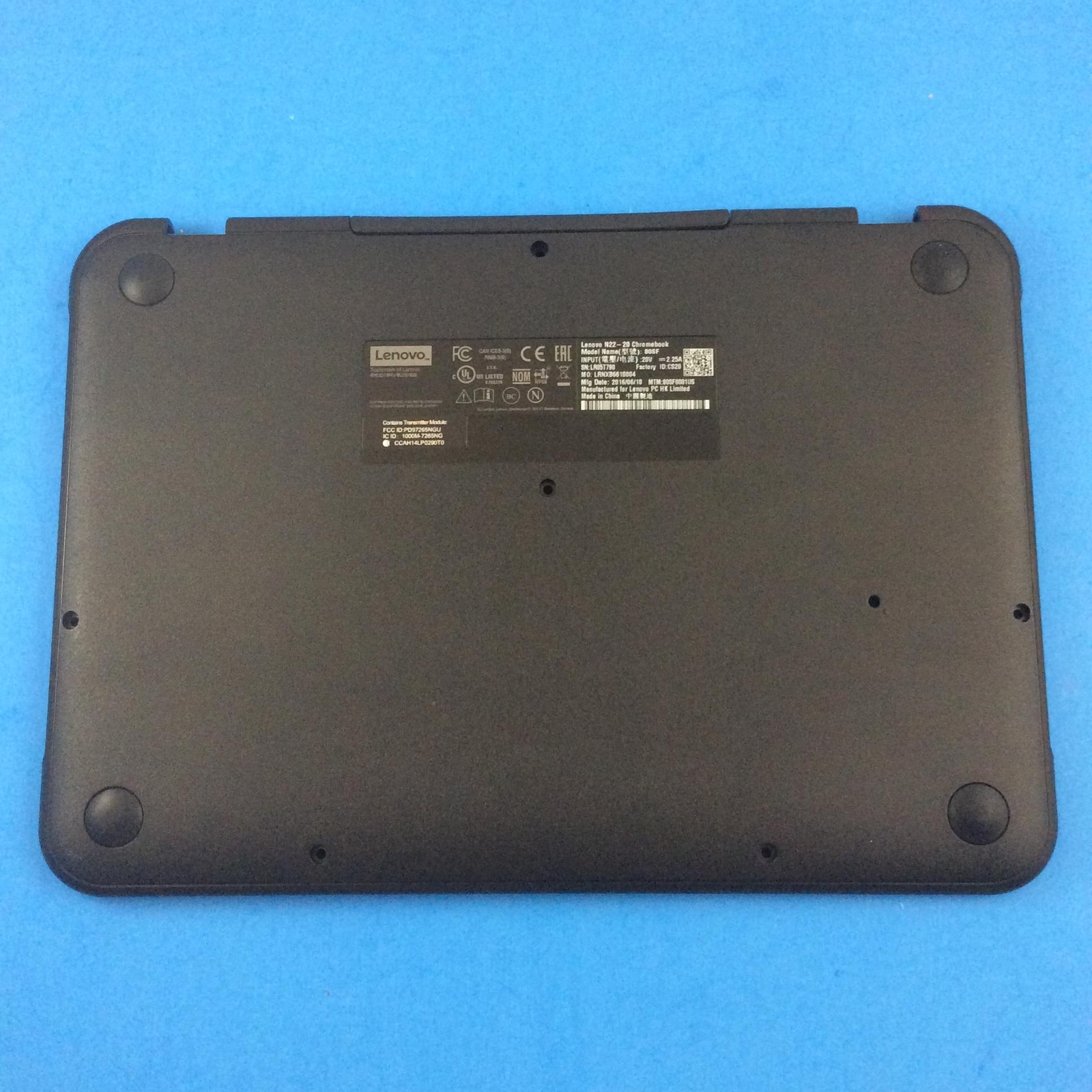 Lenovo Chromebook N22-20 Genuine Bottom Base Case Cover 3INL6BA0050 NT ...