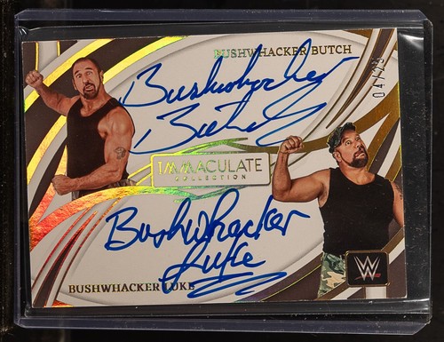 BUSHWACKER BUTCH LUKE 2022 Panini Immaculate WWE Auto 4/25 | eBay