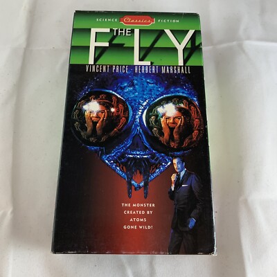 The Fly VHS 1958 VCR Video Tape Movie David Hedison Vincent Price ...