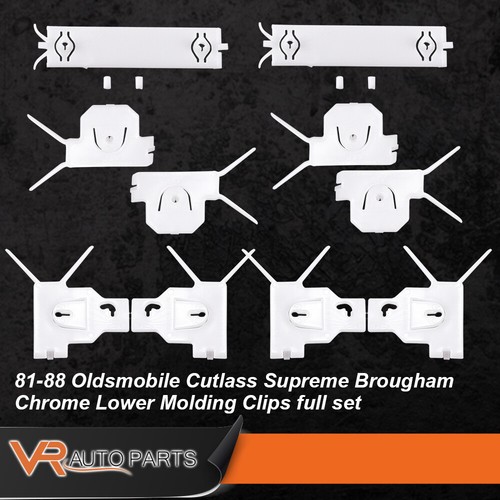 Fit For 81-88 Oldsmobile Cutlass Supreme Brougham Chrome Lower Molding ...