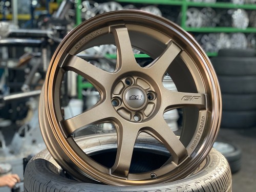 New 17 inch 4x100 4 pcs Mugen GP Design BRONZE Wheel Honda Fit Insight ...