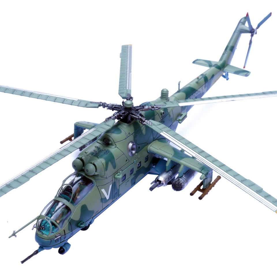 1/72 Scale Diecast Alloy Russian Army Mi-24V Helicopter Military Model ...