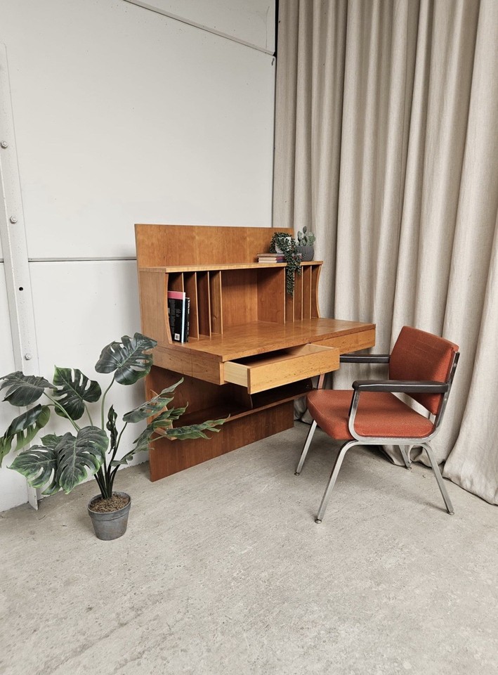 Vtg Late Mid Century Terence Conran Wall Mounted Desk Bureau Danish ...