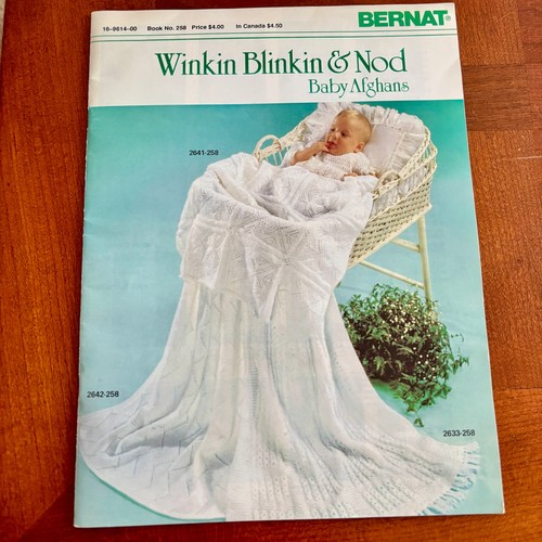 Bernat Winkin Blinkin & Nod Baby Afghans Crochet Book Multiple Designs ...