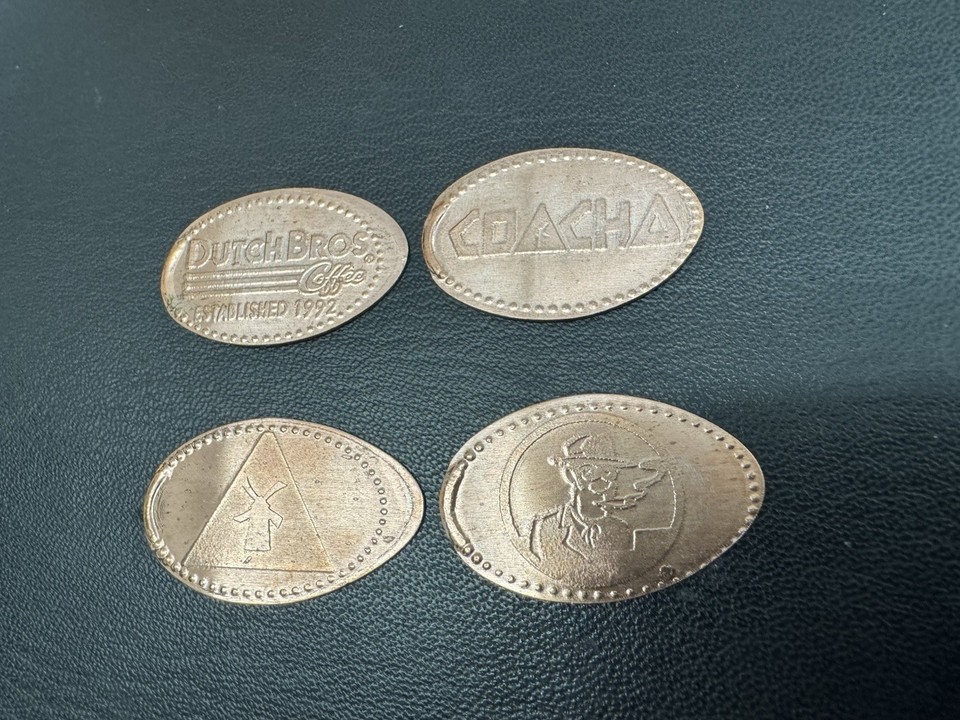 Dutch Bros Memorabilia Copper Smashed Pennies Logo | eBay