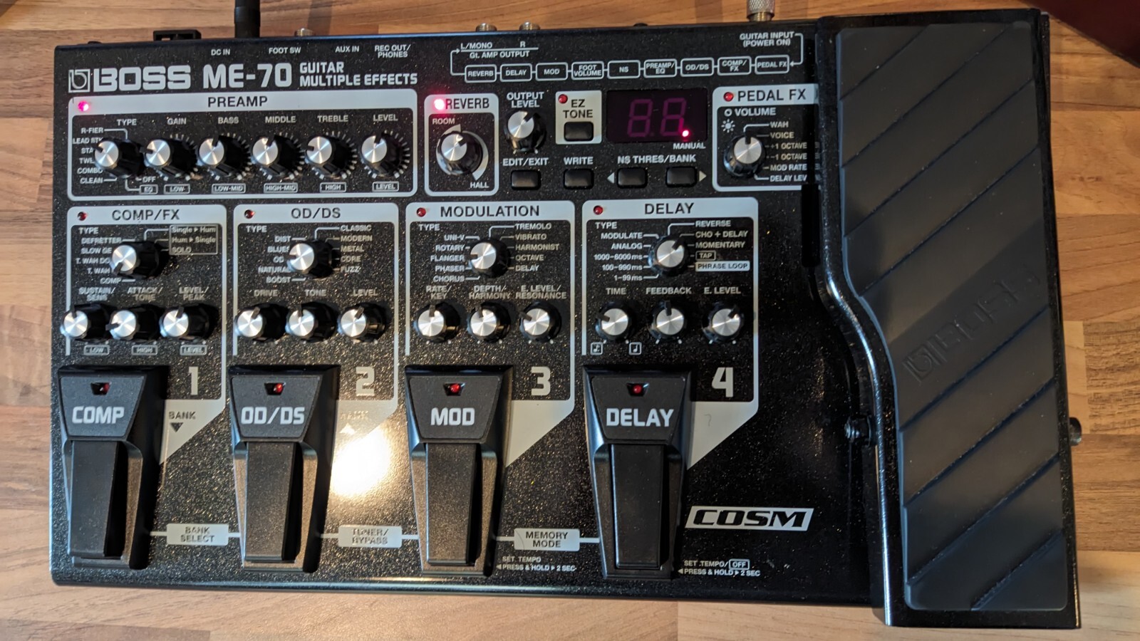 Boss ME-70 Multi-effect Guitar Effect Processor Pedal Pedalboard | eBay