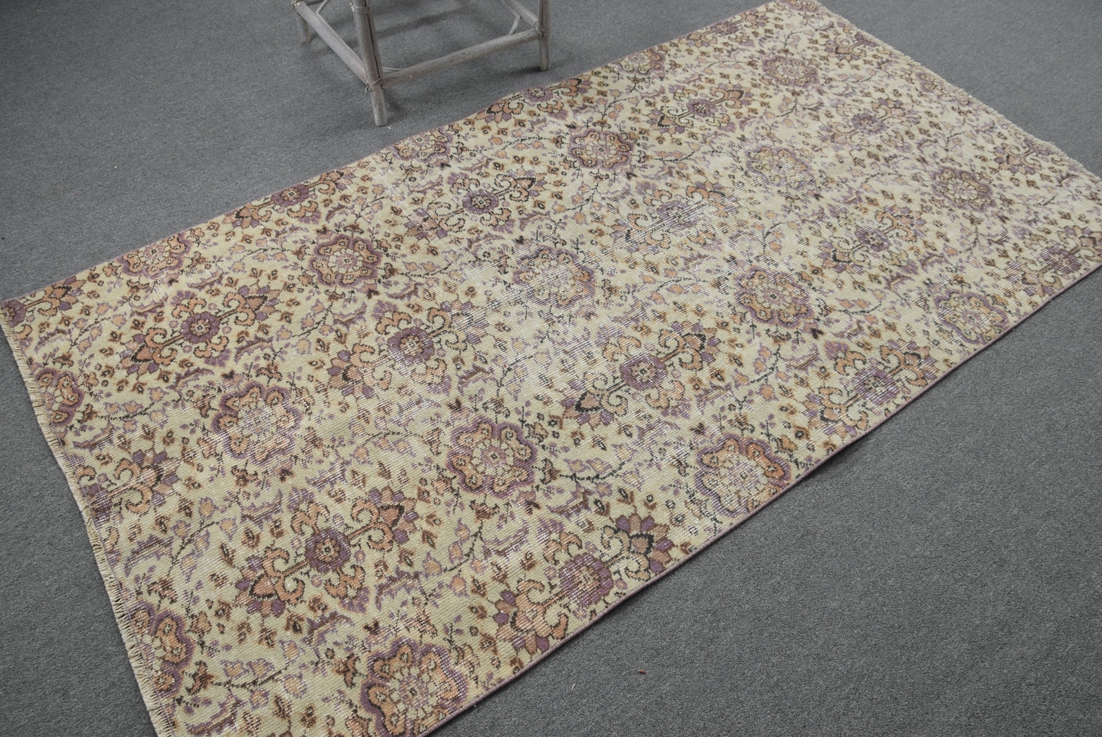 Floor Rug, 3.9x7.4 ft Area Rug, Vintage Rug, Oushak Rug, Turkish Rug ...