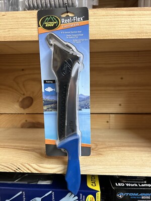 Outdoor Edge ReelFlex Blue Fillet Knife 6" Steel Blade w/ Sheath #RF ...
