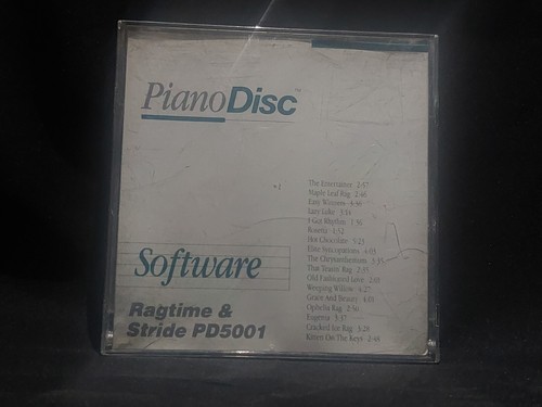 PianoDisc Software "Ragtime and Stride" Floppy Disk PD5001 Piano Player ...