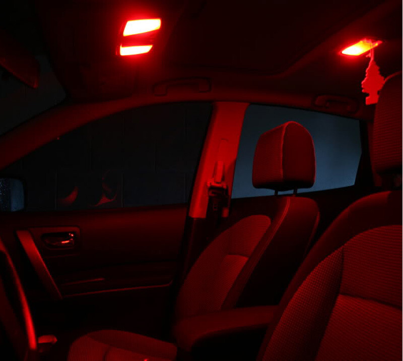 11PCS Bulbs Red LED Interior Lights Package kit Fit 2011-2014 Infiniti ...