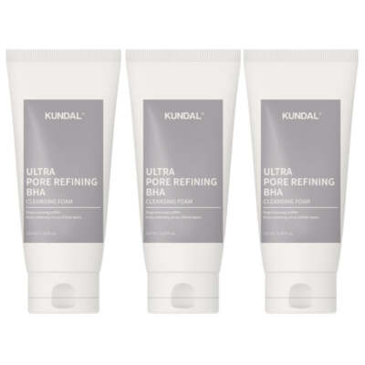 Mousse nettoyante Kundal Ultra Pore Refining BHA 155 ml * 3 pièces ...
