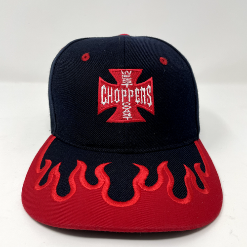 West Coast Choppers Jesse James Adjustable Back Hat Cap Black Red ...