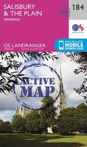 Salisbury & the Plain, Amesbury (Map) OS Landranger Active Map (UK ...