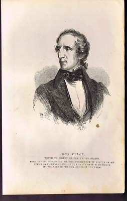 U.S. Presidents-Tyler-Polk-Taylor 1857 Wood Engravings | eBay