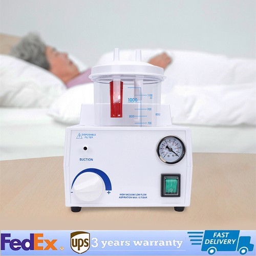 Vacuum Phlegm Quiet Suction Unit Portable Medical Emergency Aspirator ...