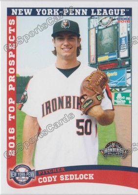2016 New York Penn League Top Prospect NYPL Cody Sedlock Orioles | eBay
