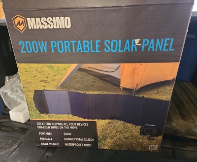 Massimo Portable Solar Panels (200W) | eBay