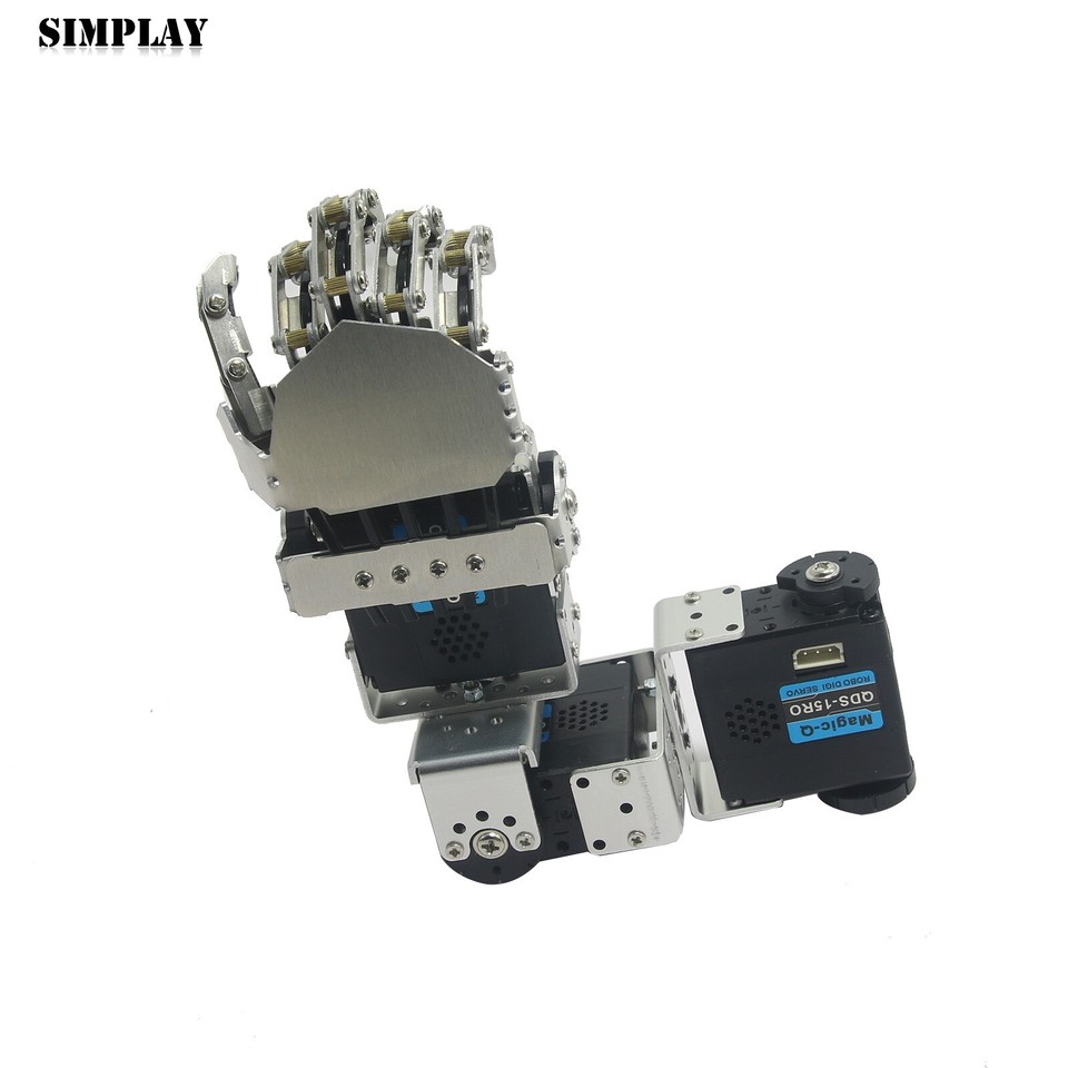 NEW Humanoid Robot Left Hand Arm with Fingers Manipulator&Servo for DIY ...
