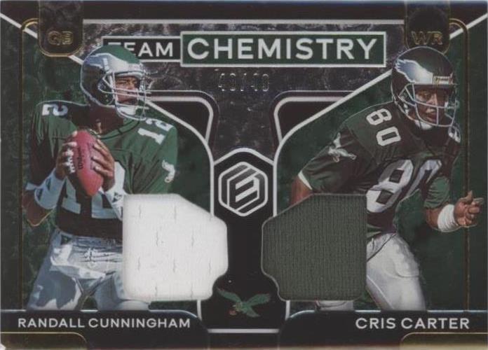 2020 Panini Elements - Team Chemistry Cris Carter, Randall Cunningham # ...