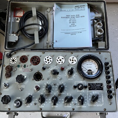 TV-7D/U Military Tube Tester. Tested Good For Basic Funcionality | eBay