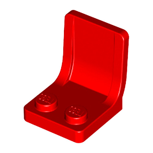 Lego Minifigure Seat Car Vehicle Chair 2x2 Red White Red Brown Black ...