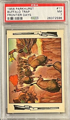 1956 Parkhurst Frontier Days BUFFALO TRAP #11 PSA 7 NM | eBay