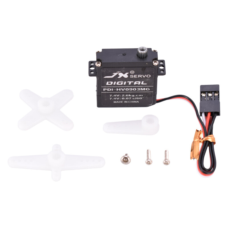 JX servo 2.6kg Metal Gear Digital Flat Wing servo Plastic for RC Glider ...