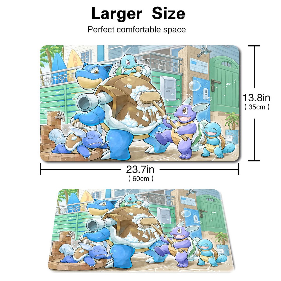 1278105 - Board Game Pokemon Blastoise Playmat Games Mousepad Play Mat of TCG | eBay