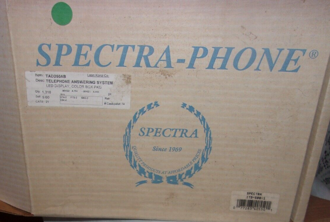 Spectra Vintage Phone Answering System | Black | Telephone | Answering ...