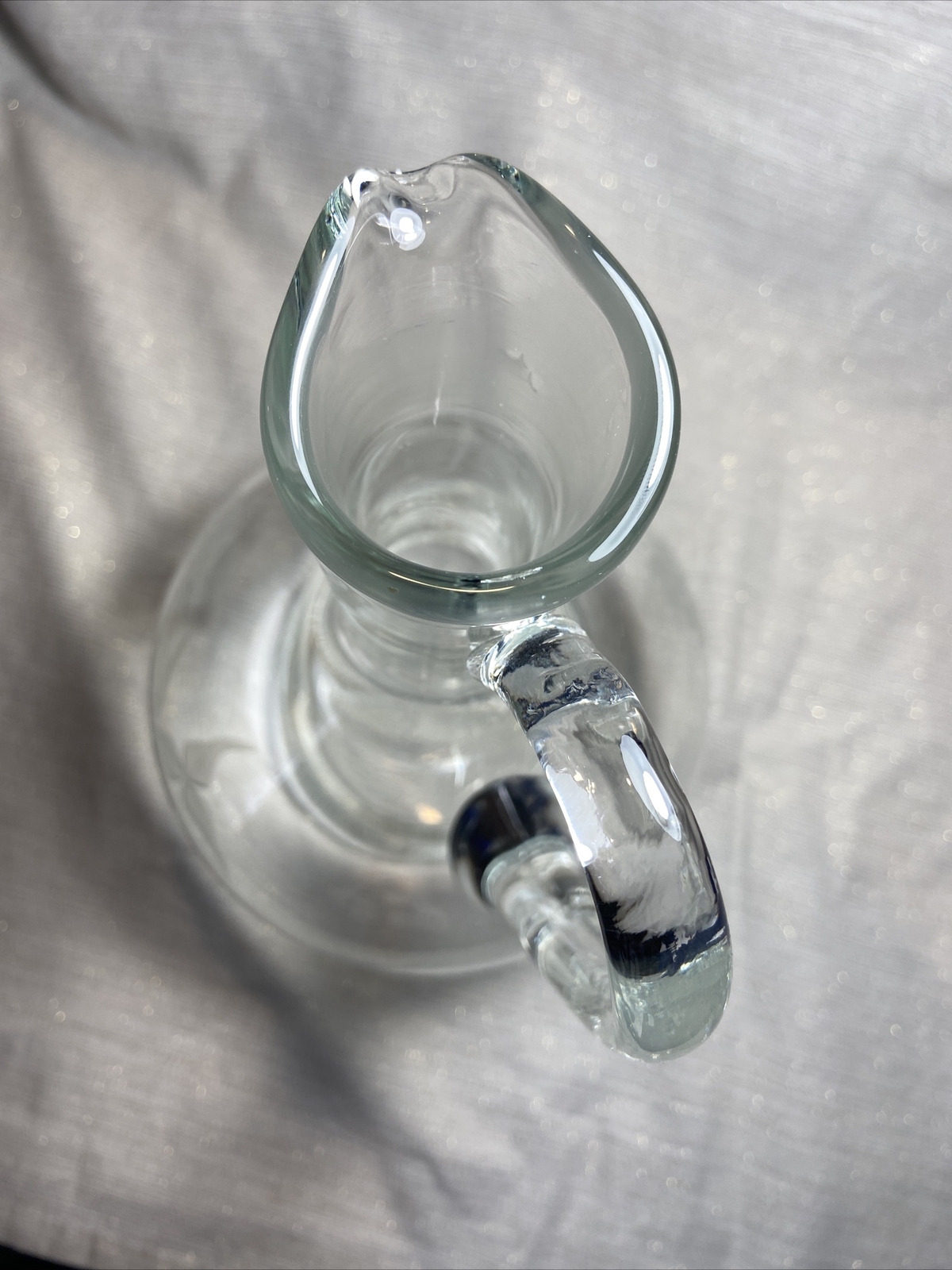 VINTAGE Romania Glass Decanter ETCHED GLASS Made in Romania. No Stopper ...