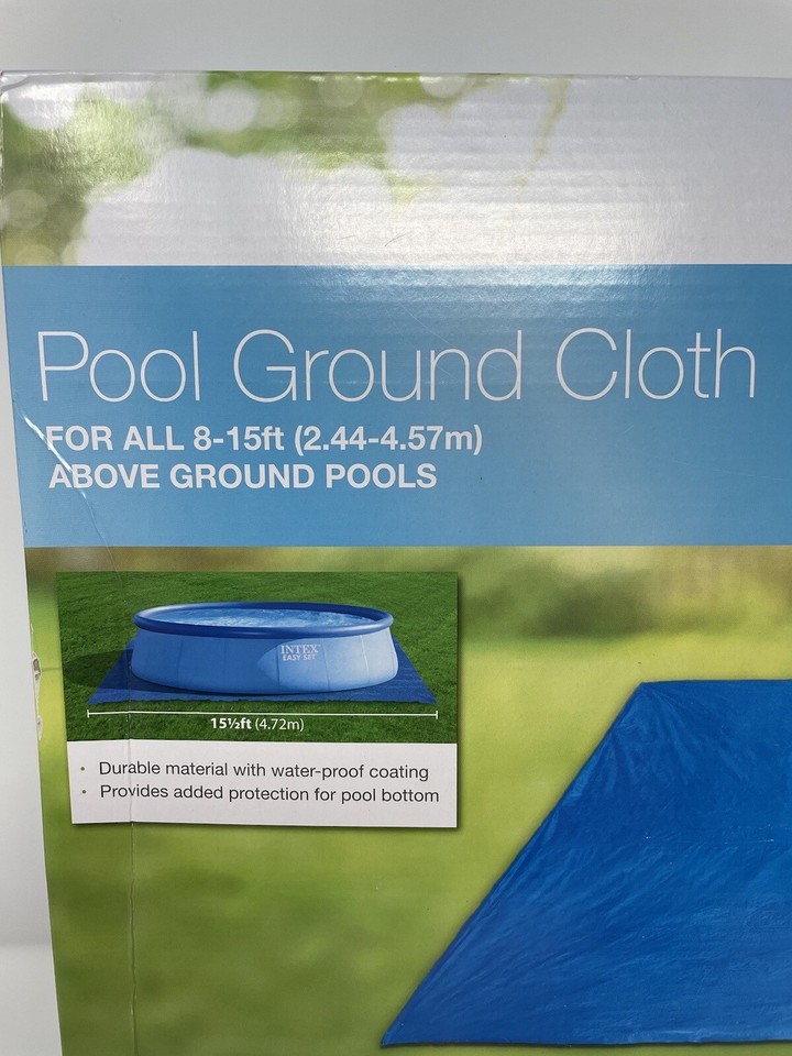 Intex Pool Ground Cloth for 8ft to 15ft Round Above Ground Pools ...