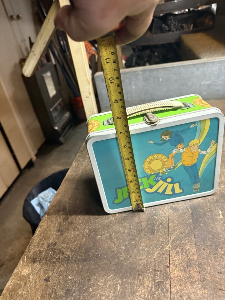 Vintage Rare Jack & Jill Cartoon Metal Lunchbox Lunch Box No Thermos ...