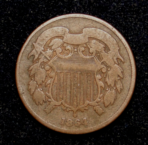1864 TWO CENT PIECE WITH 180° ROTATED REVERSE DIE | eBay