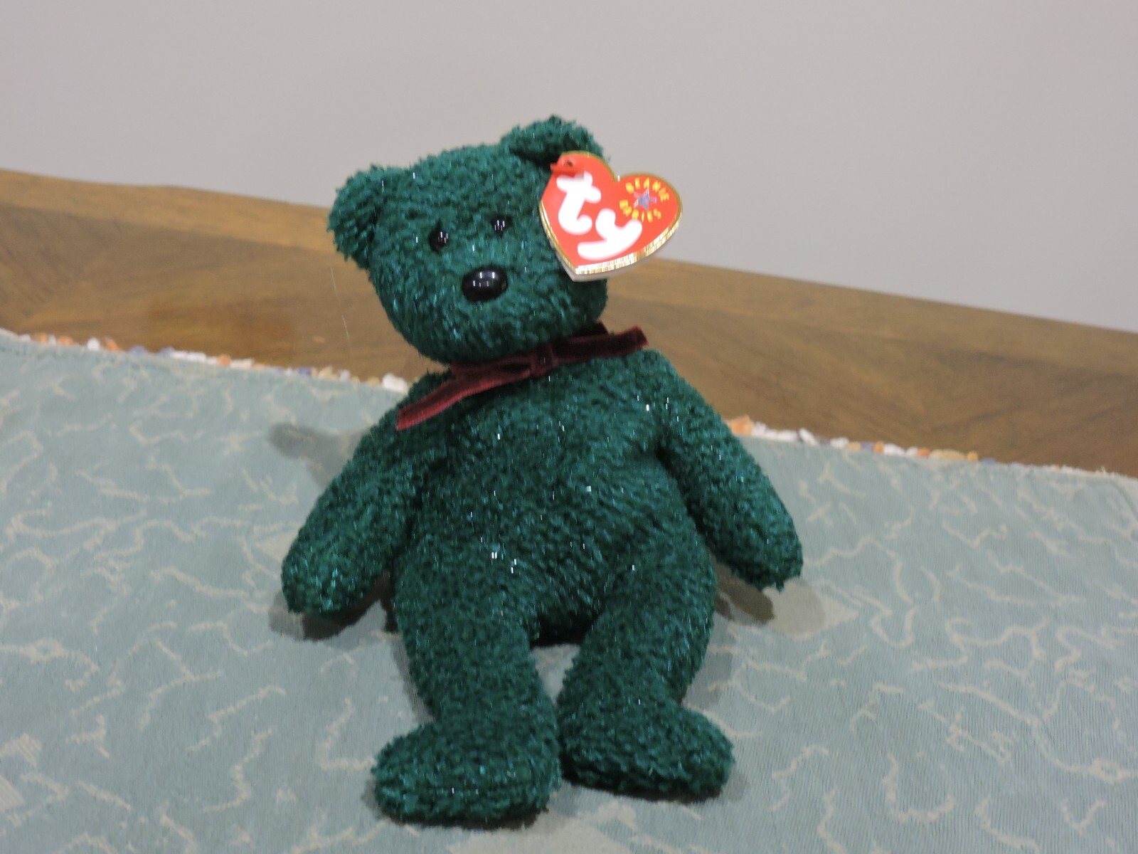 2000 Ty Beanie Baby Holiday Teddy 2001 with a stamp on the tag 4XJ3G4DG | eBay