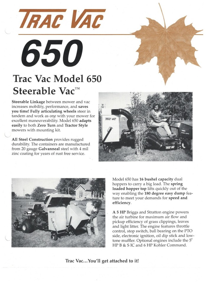 NEW - Trac-Vac Lawn Vacuum UNIVERSAL HITCH for Trac Vac (Obsolete Model ...