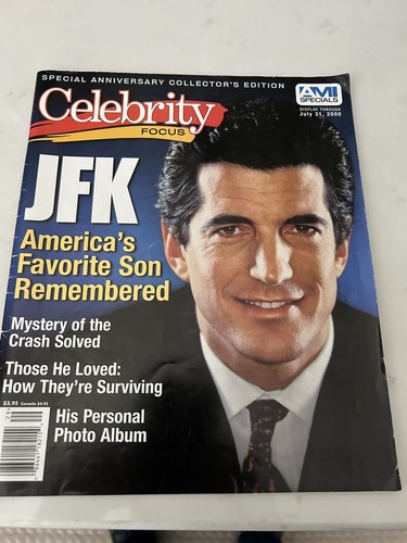 JOHN F KENNEDY Jr LOT (4)Magazines July 1999 Newsweek Time, Celebrity ...