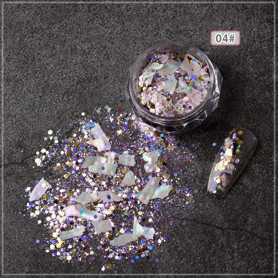 Nail Jewelry Shell Nail Ultra-thin Shell Nail Sequin Sparkling Nail ...