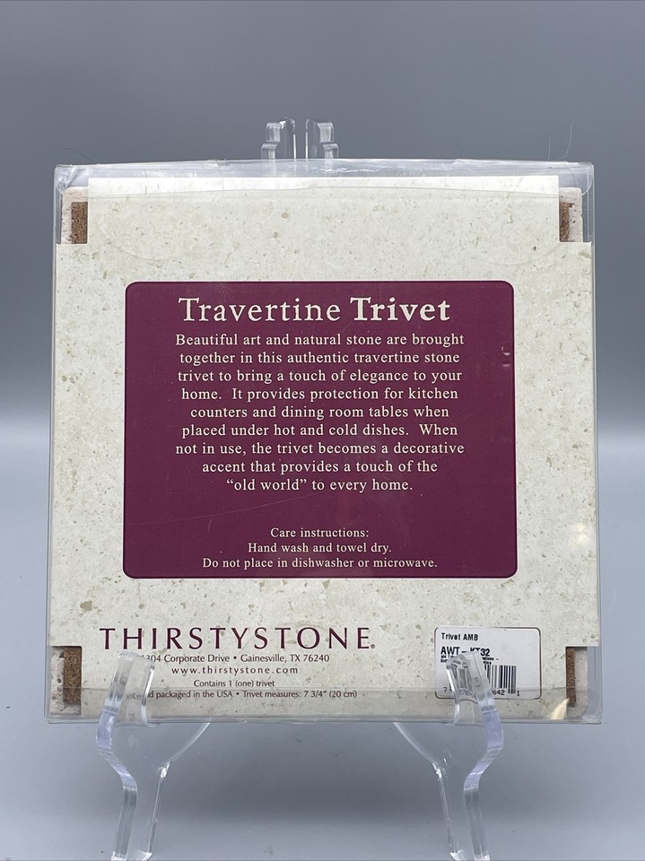 Large Thirstystone Occasions Trivet Wine is Bottled Poetry 7 3/4” NWT ...