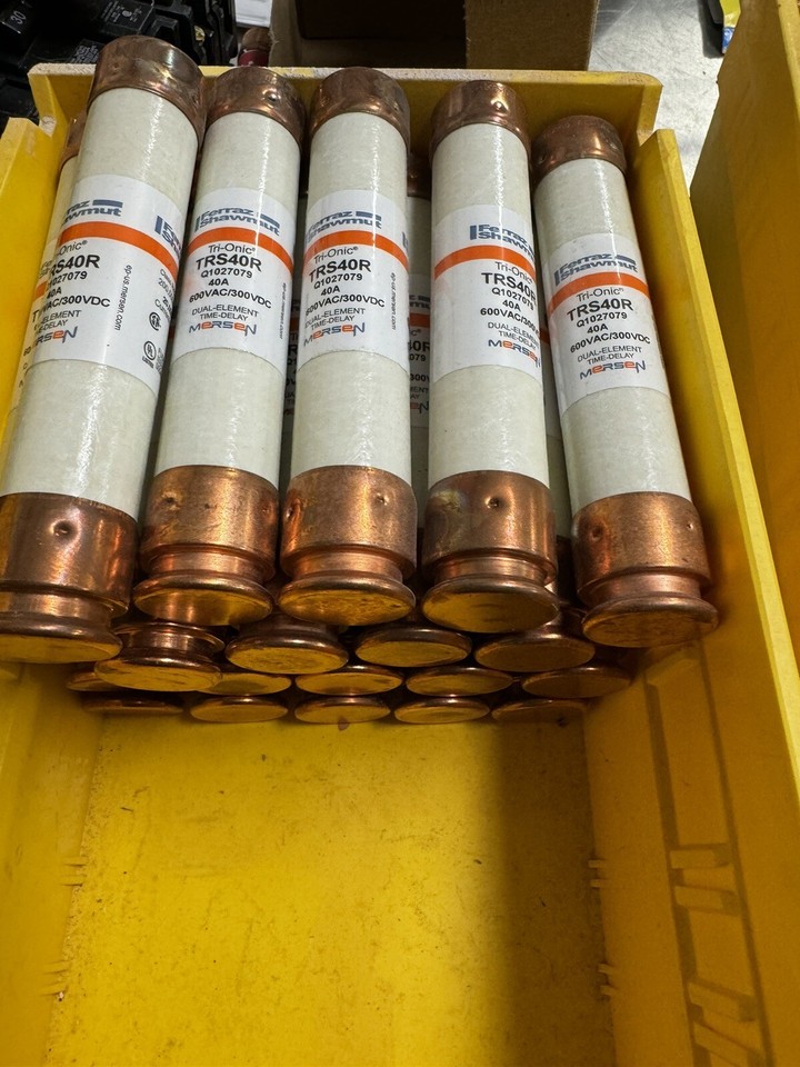 Mersen 40A TRS40R 600 VAC 300 VDC 50/60 Hz Limiting Time Delay Fuse ...