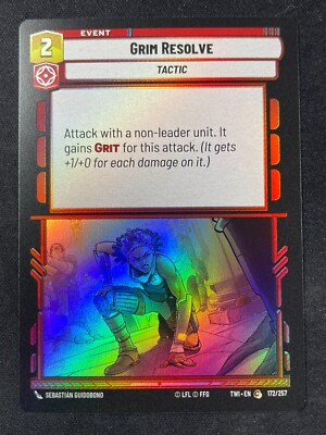 Star Wars Unlimited, Twilight Republic - Grim Resolve Foil | eBay