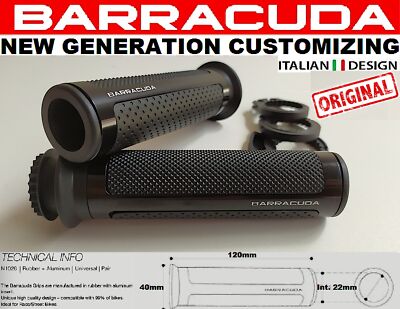 BARRACUDA COPPIA MANOPOLE RACING ALLUMINIO NERE MV AGUSTA Brutale 910 S ...
