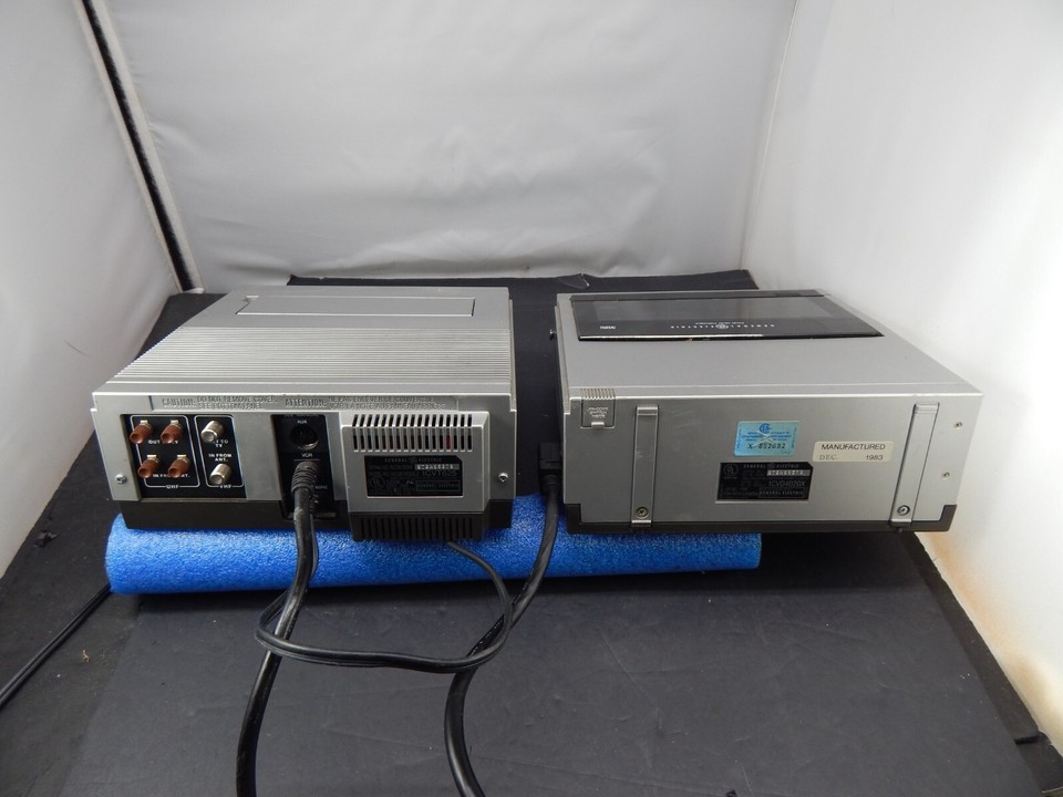 unusual c.1983 General Electric 2pc VCR Component Set 1CVD4020X ...