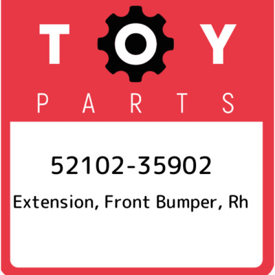 52102-35902 Toyota Extension, front bumper, rh 5210235902, New Genuine ...