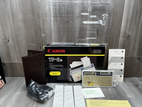 Rare Canon TP-6A Calculator & Printer (1985) - New Old Stock with ...