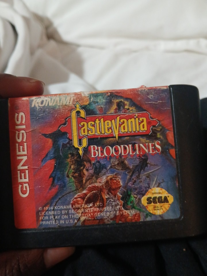 Castlevania: Bloodlines Sega Genesis Authentic Cartridge. Tested And ...