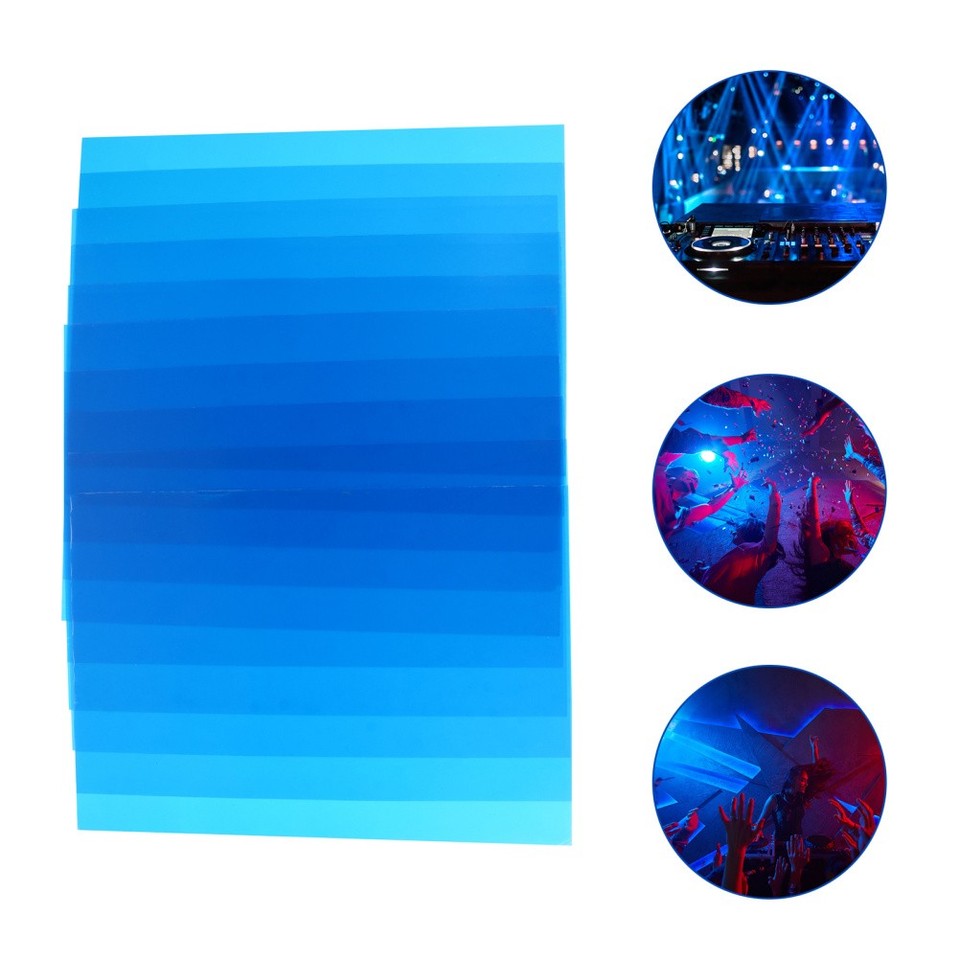 10Pcs Gel Light Filter Transparent Color Film Sheets for Photo LED ...