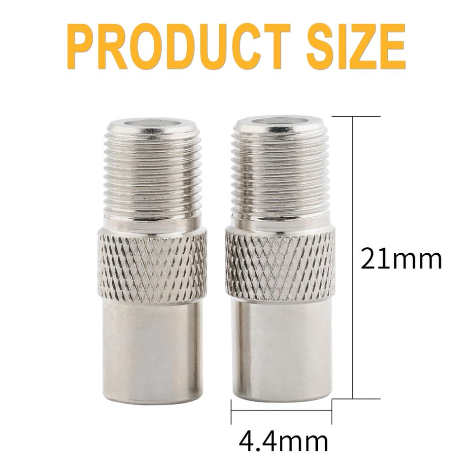 10Pcs Female to Male TV Aerial Coaxial Coupler for Antenna and ...