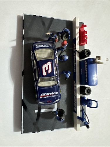 1999 Hasbro Nascar Dale Earnhardt Jr Diecast ACDelco Car Figure 6" Pit ...