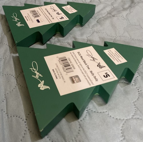 Set of 2 NEW Licensed Limited Dolly Parton DG Tree Shaped Christmas ...